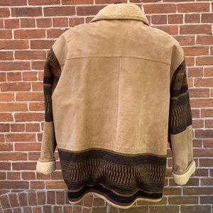 Novelti | Jackets & Coats | Vintage Suede Shearling Style Sherpa Lining ...